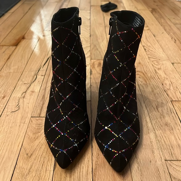 Betsey Johnson | Shoes | Betsey Johnson Bedazzled Bootie | Poshmark